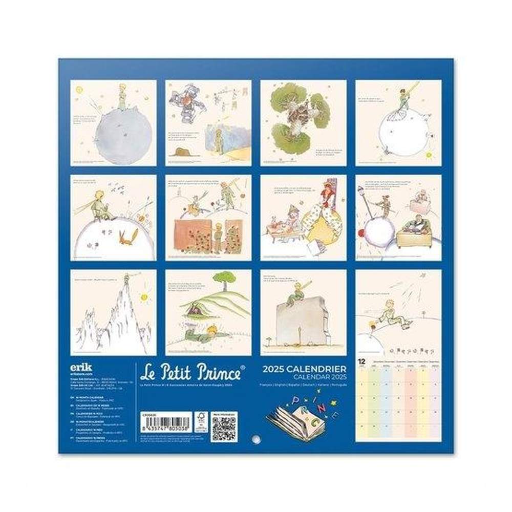 Calendario Pared 2025 El Principito - La Niña Shops