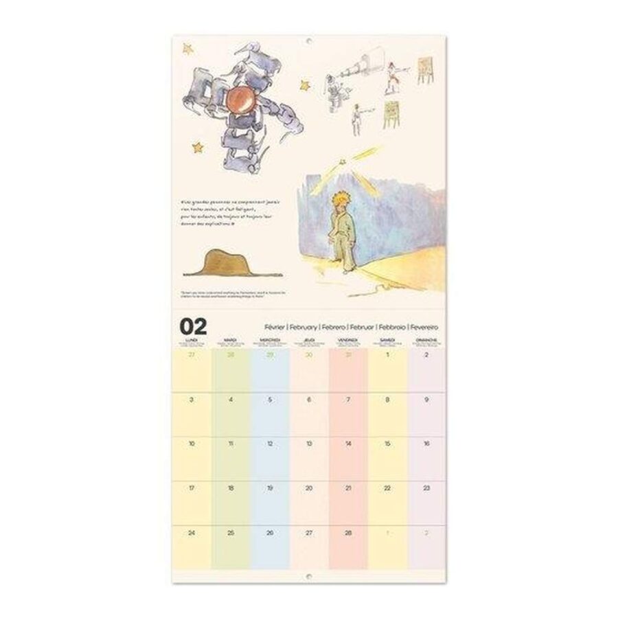 Calendario Pared 2025 El Principito - La Niña Shops