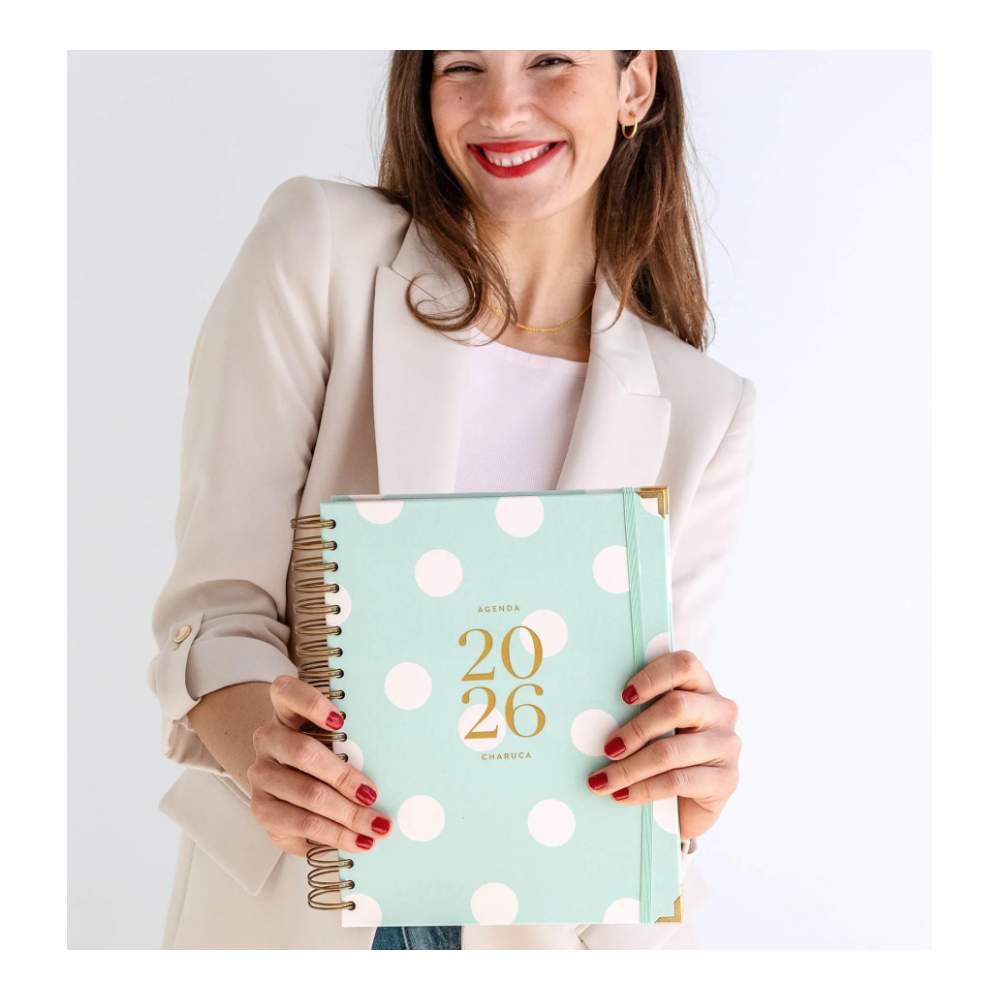 Agenda Charuca Diaria 2026 Mint Grande - La Niña Shops